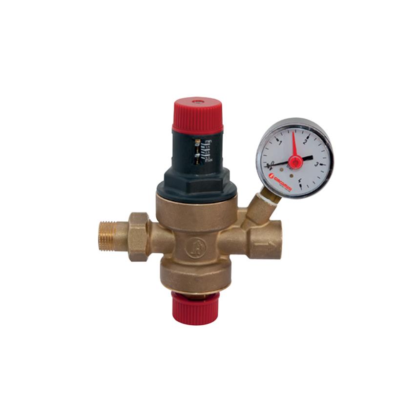 ΑΥΤΟΜΑΤΟΣ ΠΛΗΡΩΣΗΣ GIACOMINI 1/2'' ΒΑΡΕΩΣ ΤΥΠΟΥ (R150MY003) ΜΕ ΜΑΝΟΜΕΤΡΟ
